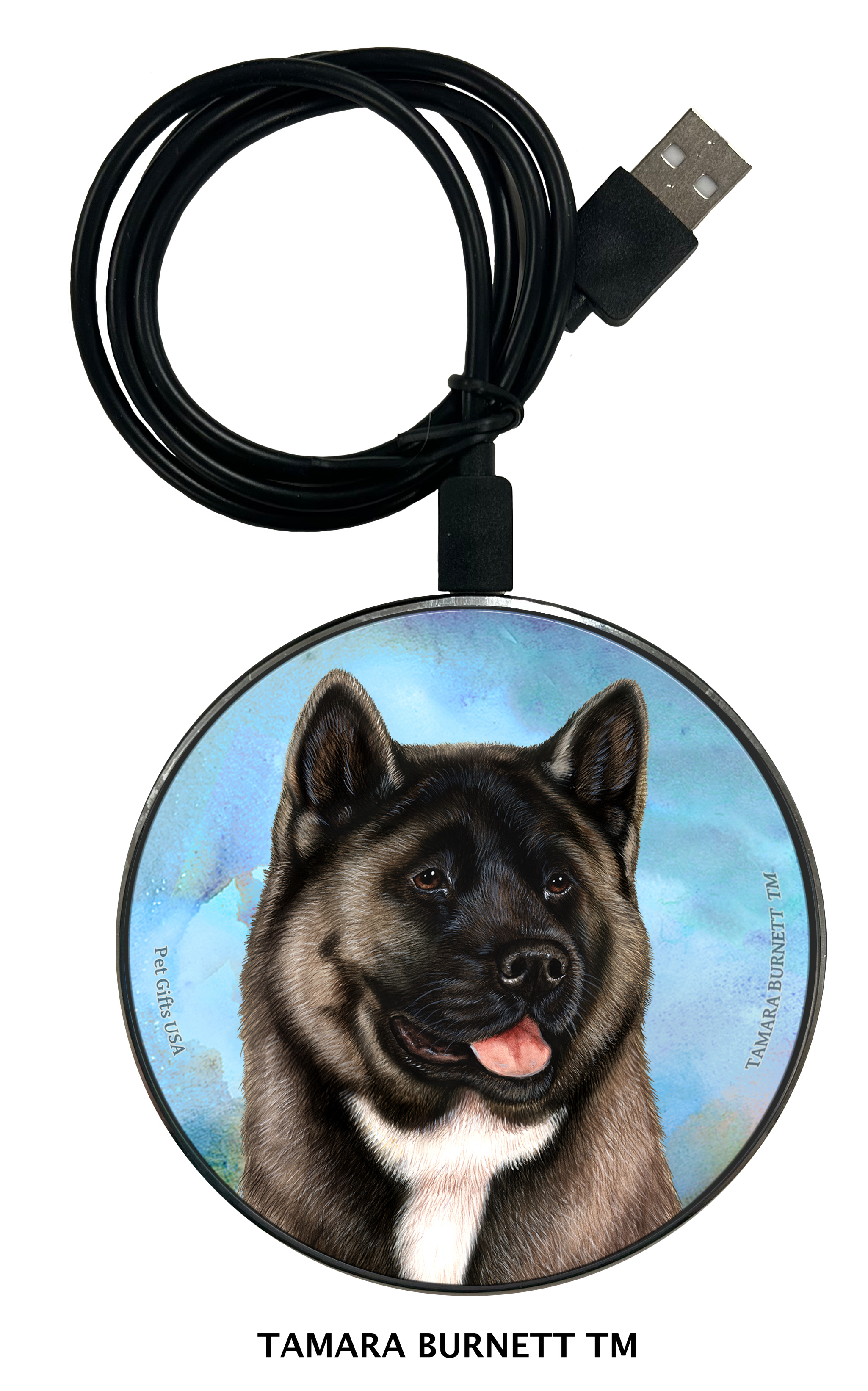 Akita Silver - Zoomies Phone Charger | Pet Gifts USA