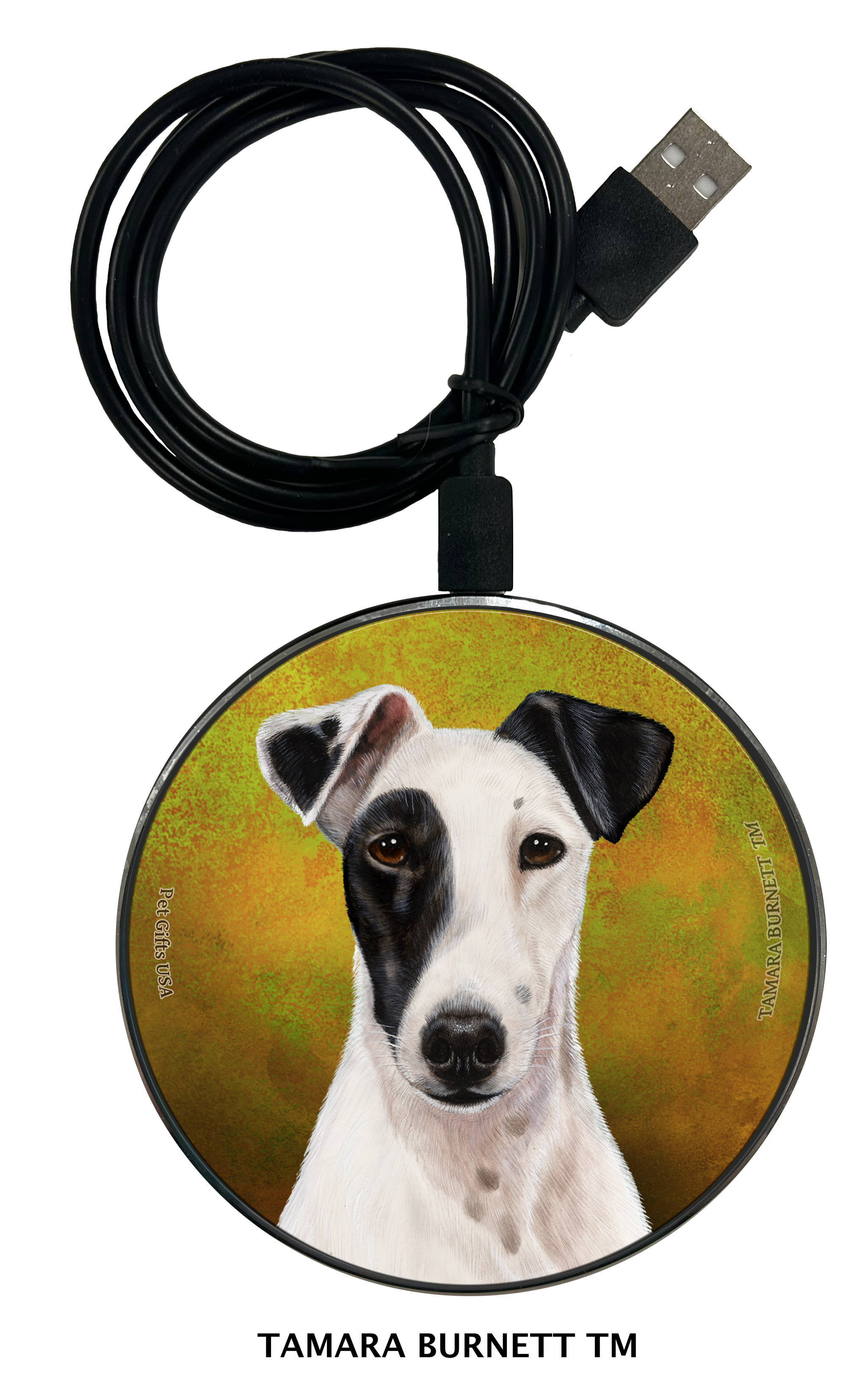 Fox Terrier Black and White - Zoomies Phone Charger | Pet Gifts USA