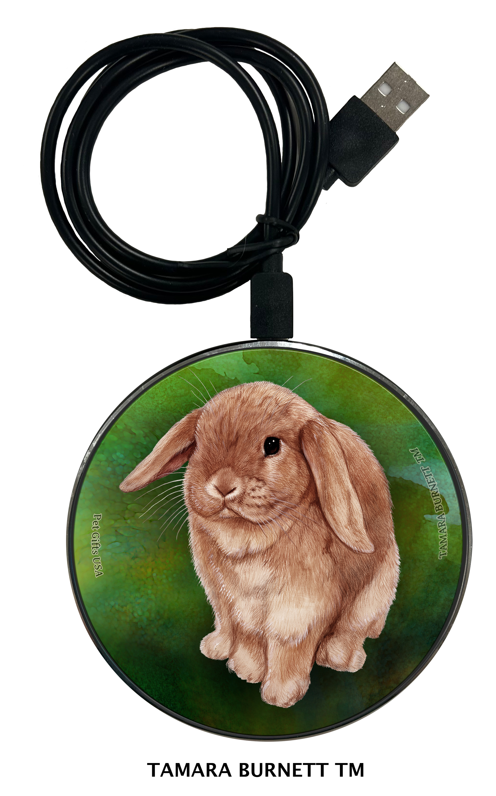 Rabbit Mini Lop Cinnamon - Zoomies Phone Charger | Pet Gifts USA