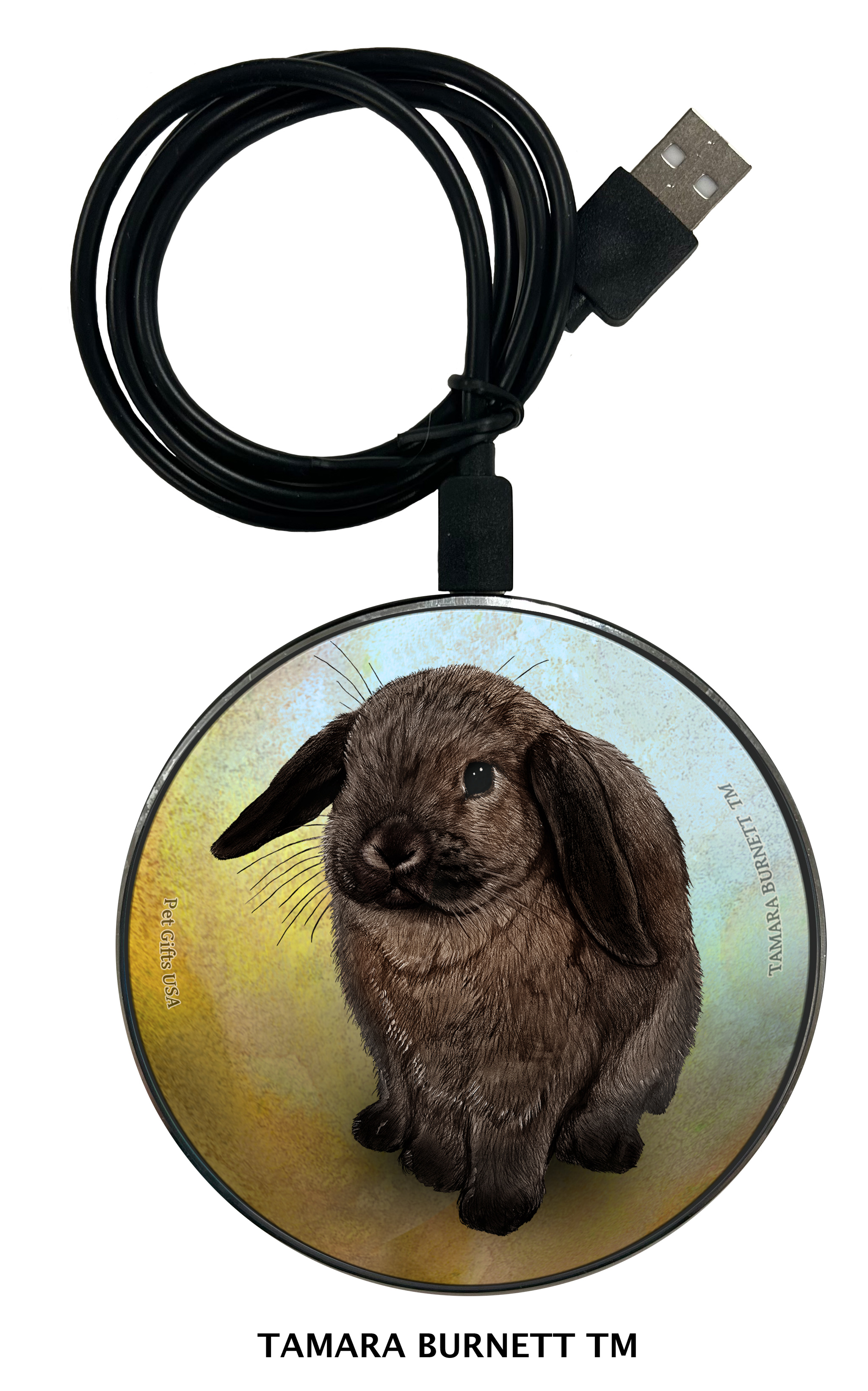 Rabbit Mini Lop Sable - Zoomies Phone Charger | Pet Gifts USA