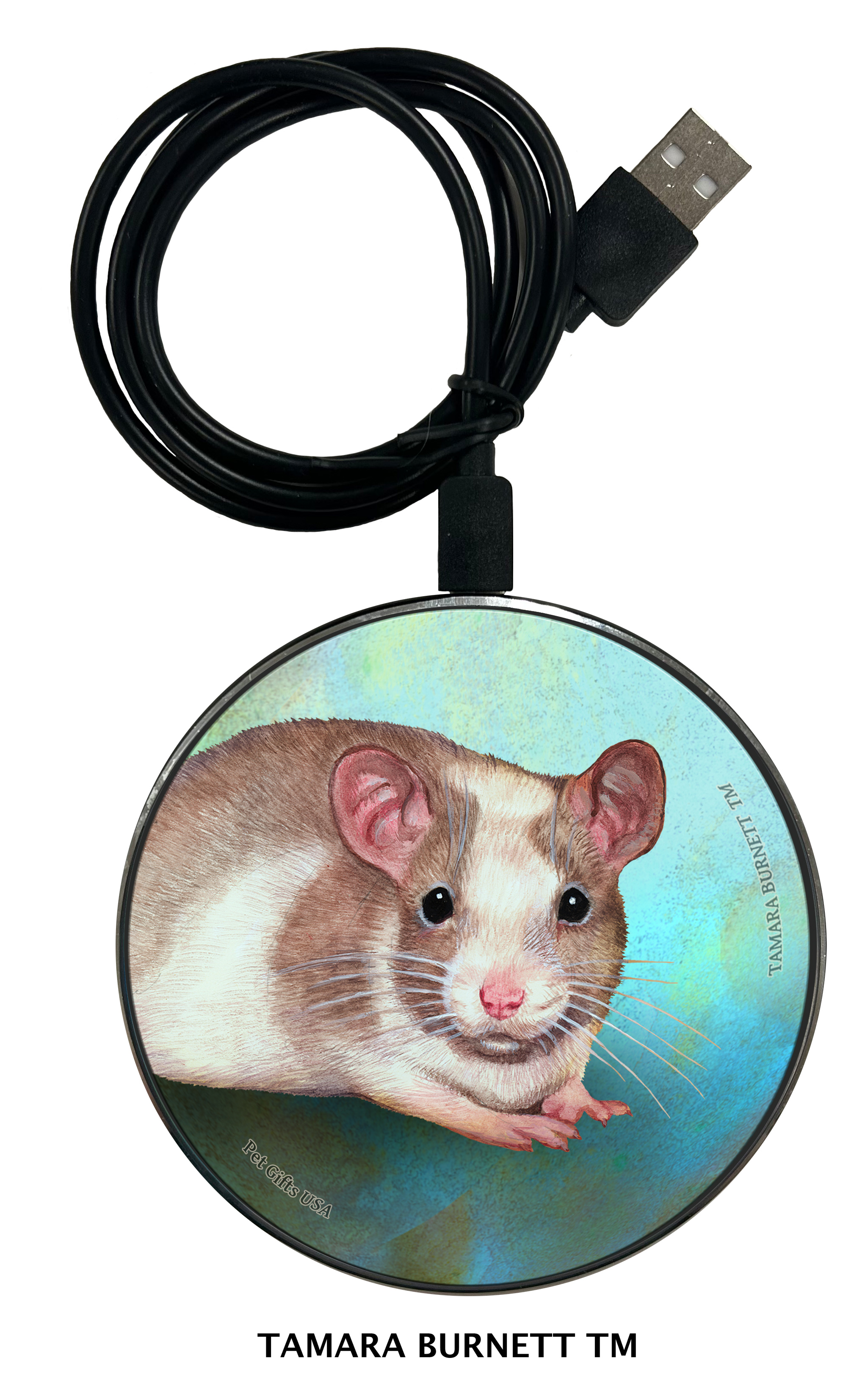 Rat Tan and White Pied - Zoomies Phone Charger | Pet Gifts USA