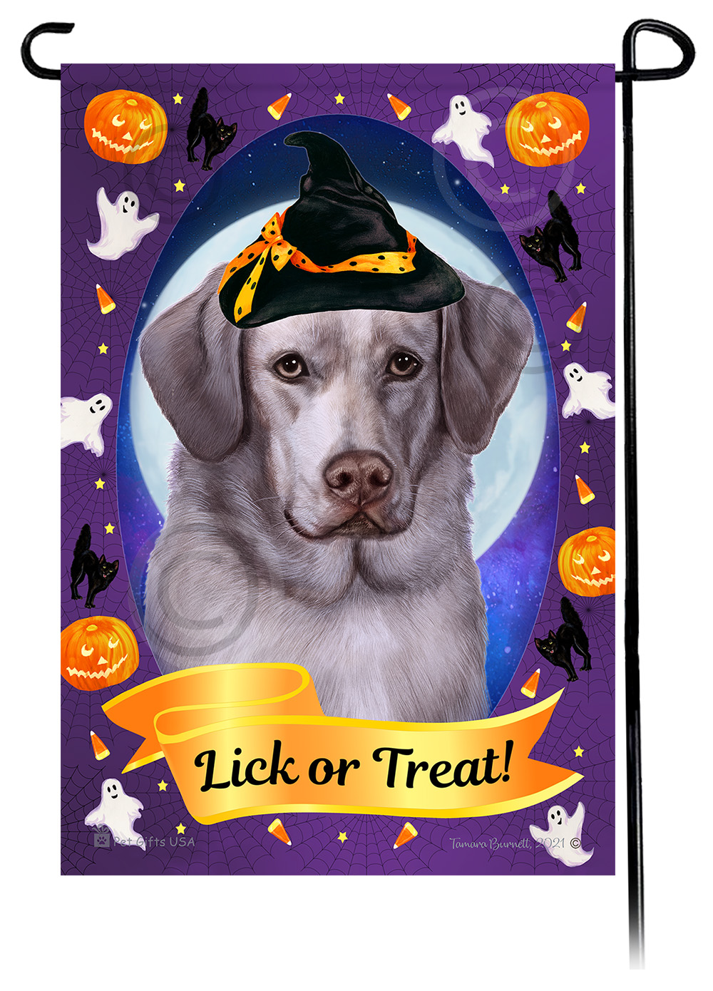 Labrador Retriever (American Silver, Front Facing) - Halloween Howls ...