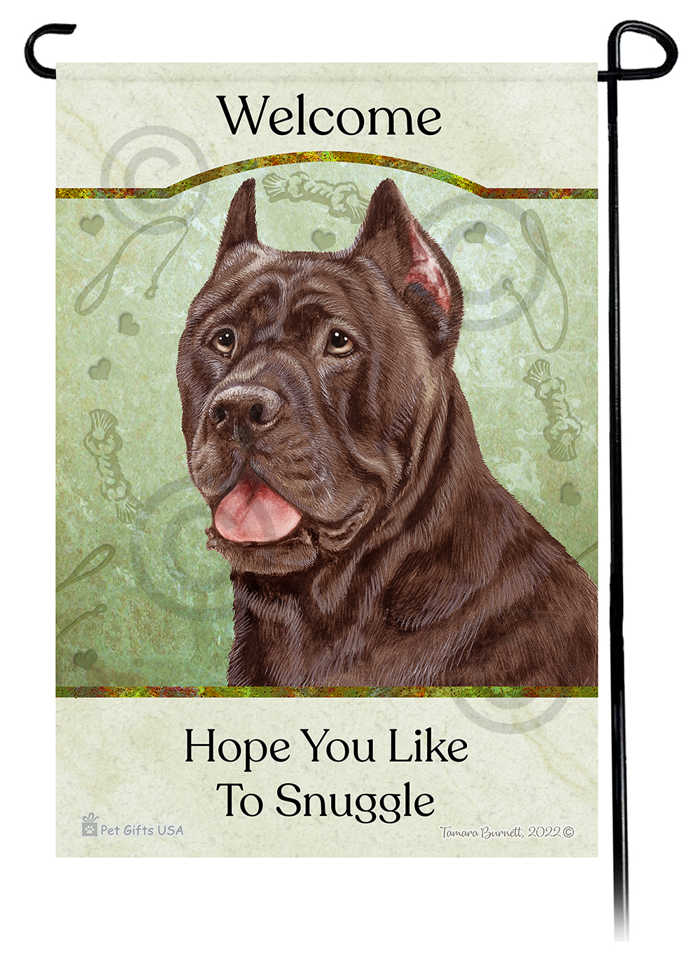 Cane Corso Chocolate Hope You Like To Snuggle Flag | Pet Gifts USA