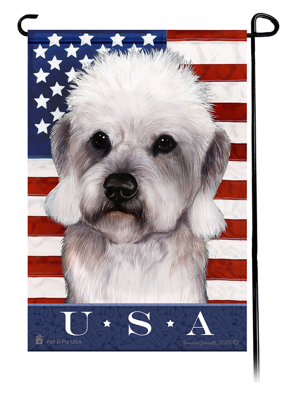 Newfoundland Black Spring Flowers Flag | Pet Gifts USA