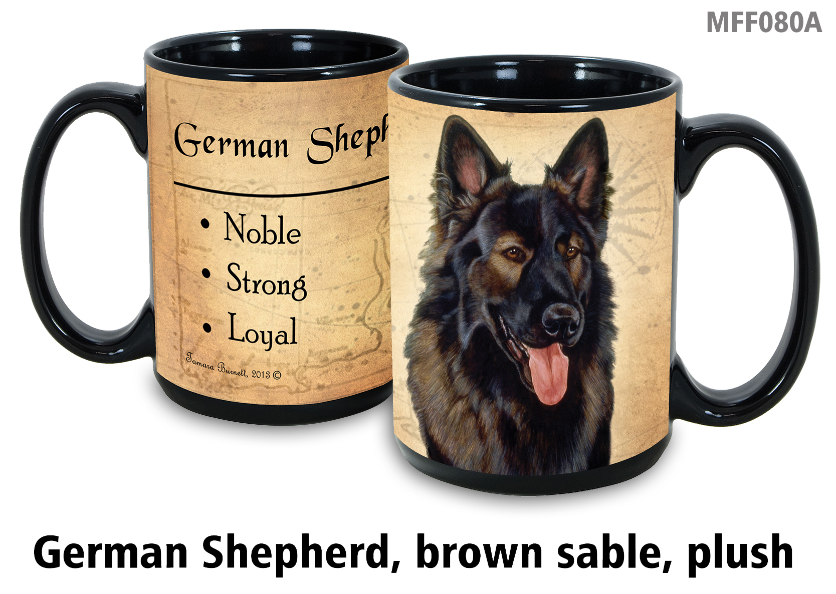German Shepherd Light Fawn - My Faithful Friends Mug 15 oz | Pet Gifts USA