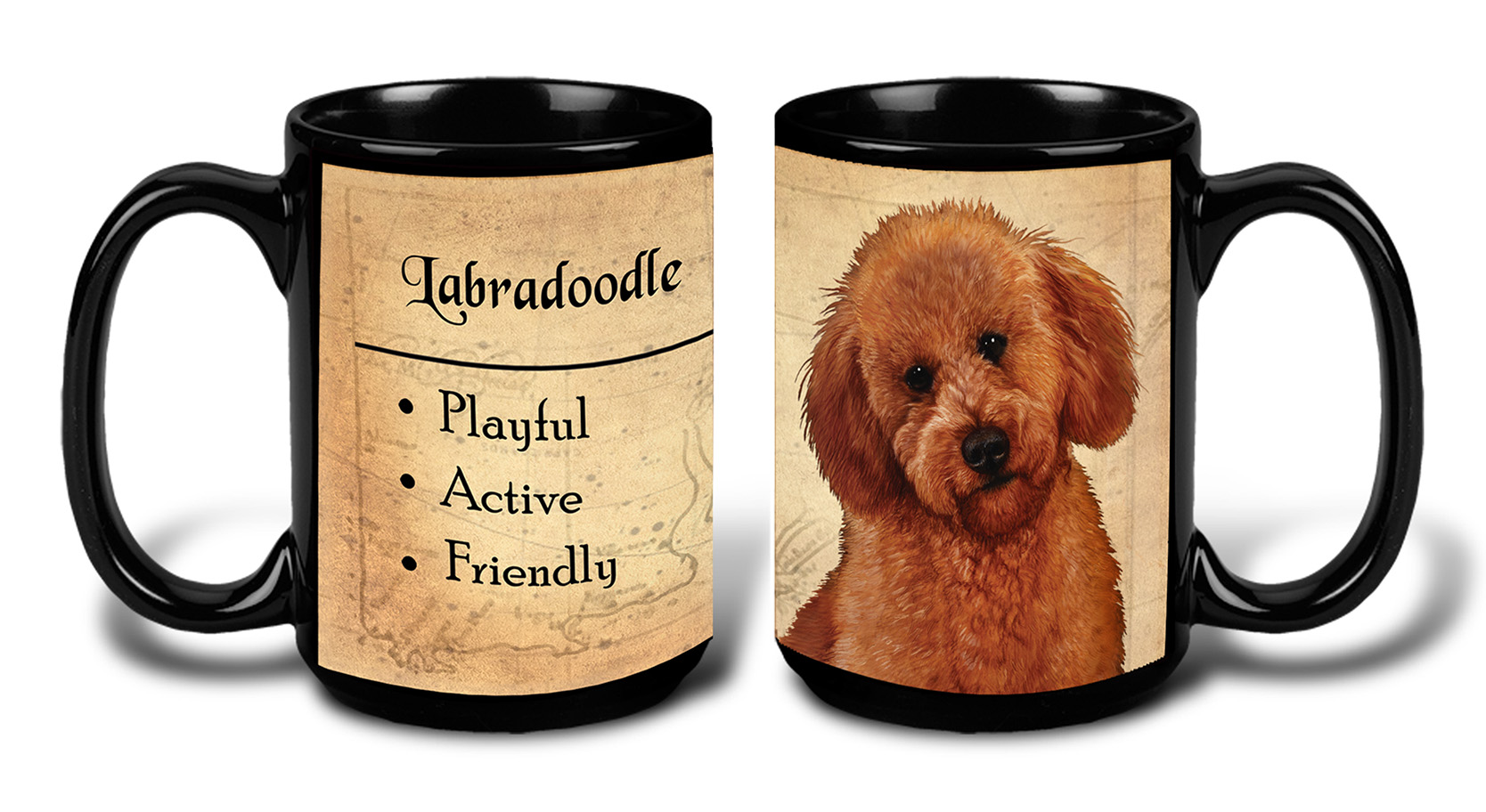 Labradoodle Red - My Faithful Friends Mug 15 oz | Pet Gifts USA