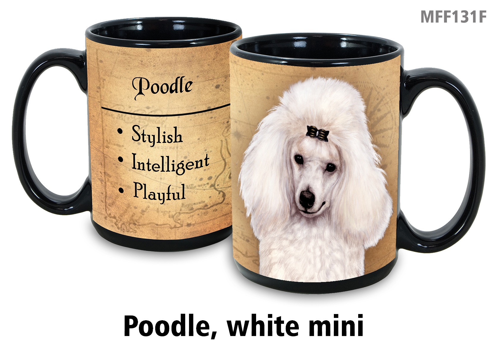 Poodle Mini White - My Faithful Friends Mug 15 oz | Pet Gifts USA
