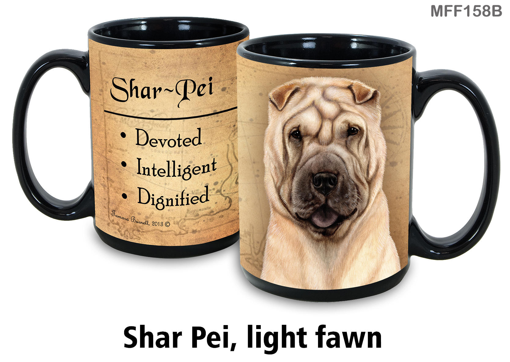 Shar Pei Cream - My Faithful Friends Mug 15 oz | Pet Gifts USA