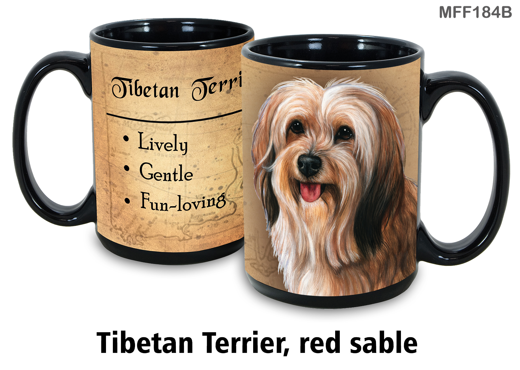 Tibetan Terrier Red Sable - My Faithful Friends Mug 15 oz | Pet Gifts USA