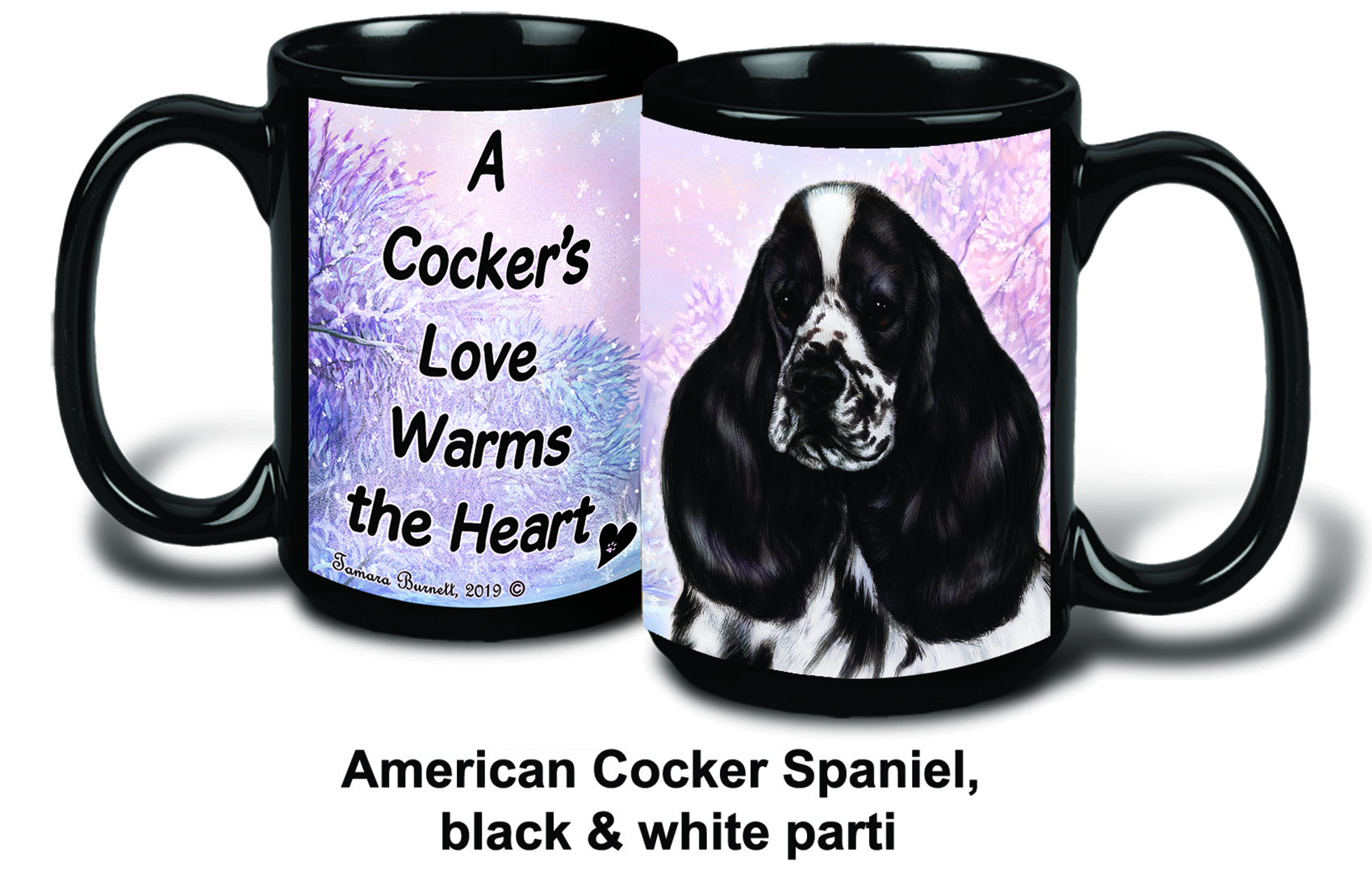 Cocker Spaniel Black and Tan Winter Mug 15 oz | Pet Gifts USA