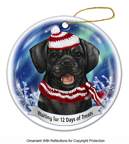 Puggle Black Series 5 Christmas Ornament | Pet Gifts USA