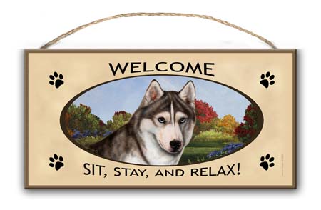 Siberian Husky - Welcome Sign | Pet Gifts USA