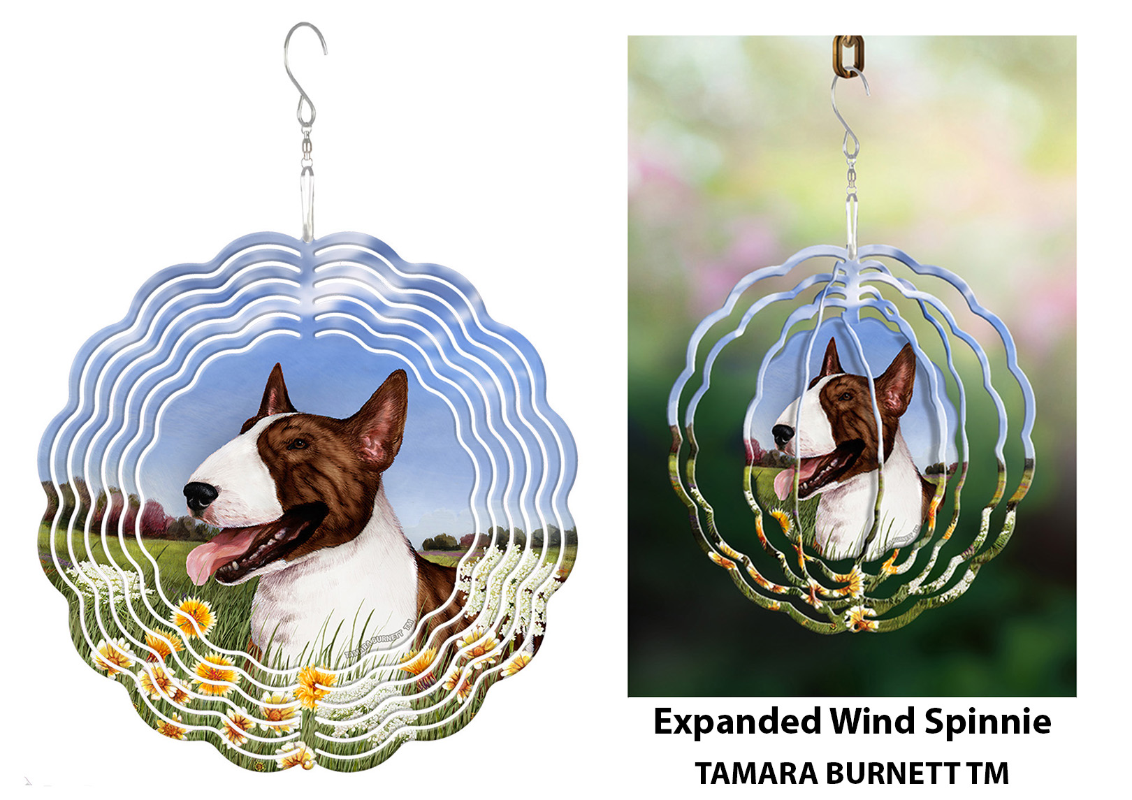 Bull Terrier Brindle - Wind Spinner | Pet Gifts USA