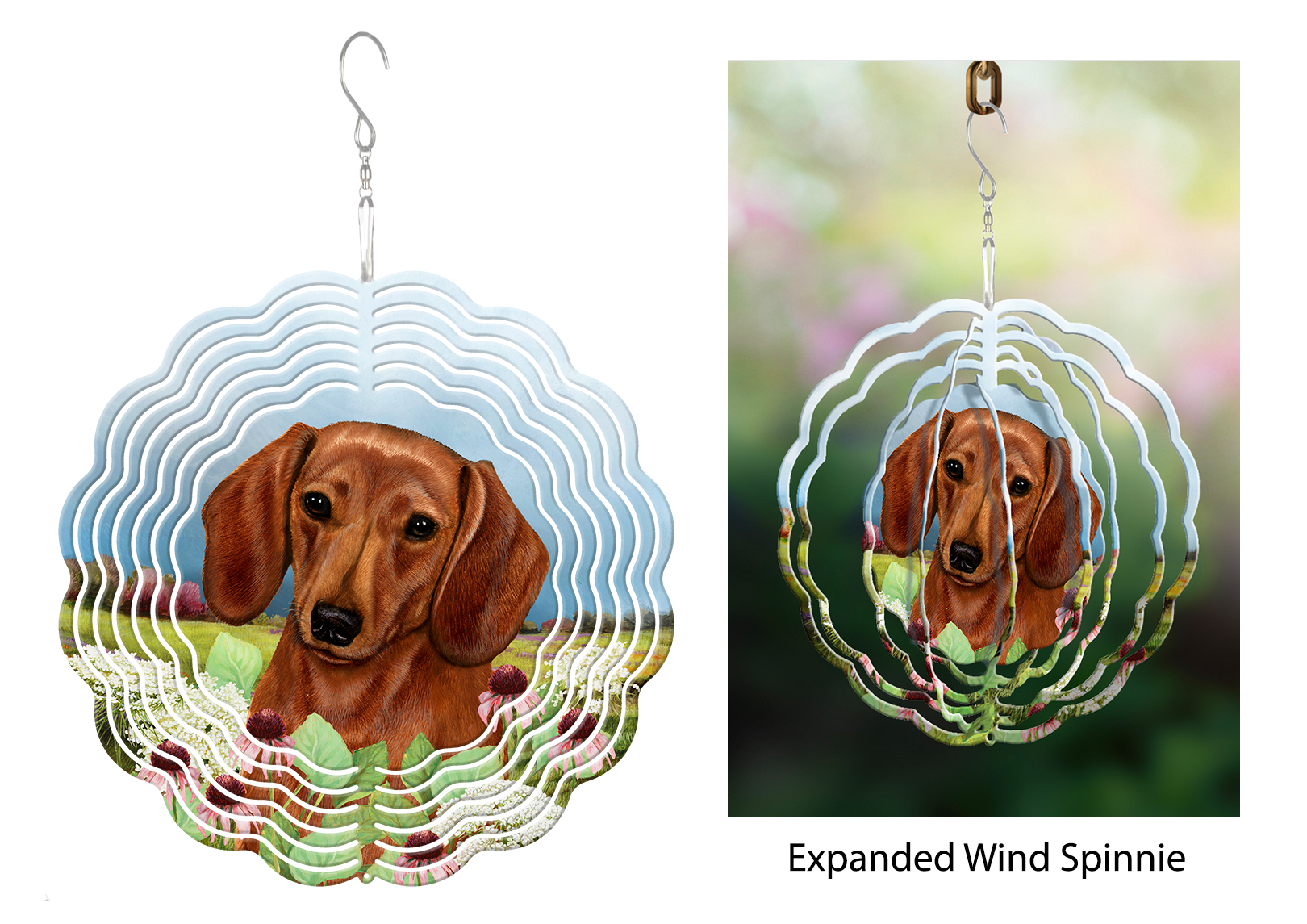 Dachshund (Shorthair, Red) - Wind Spinner | Pet Gifts USA