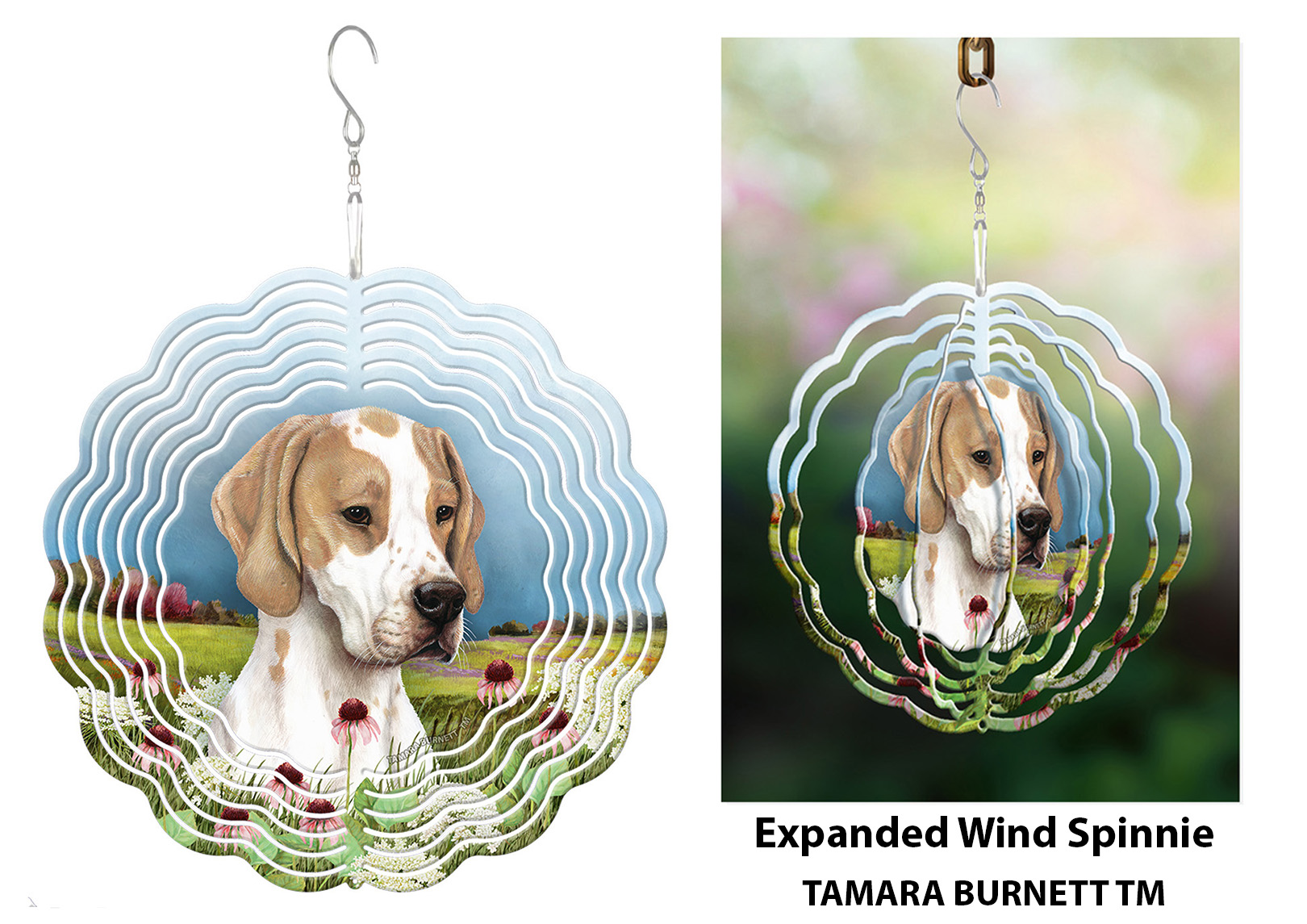 English Pointer Lemon and White - Wind Spinner | Pet Gifts USA