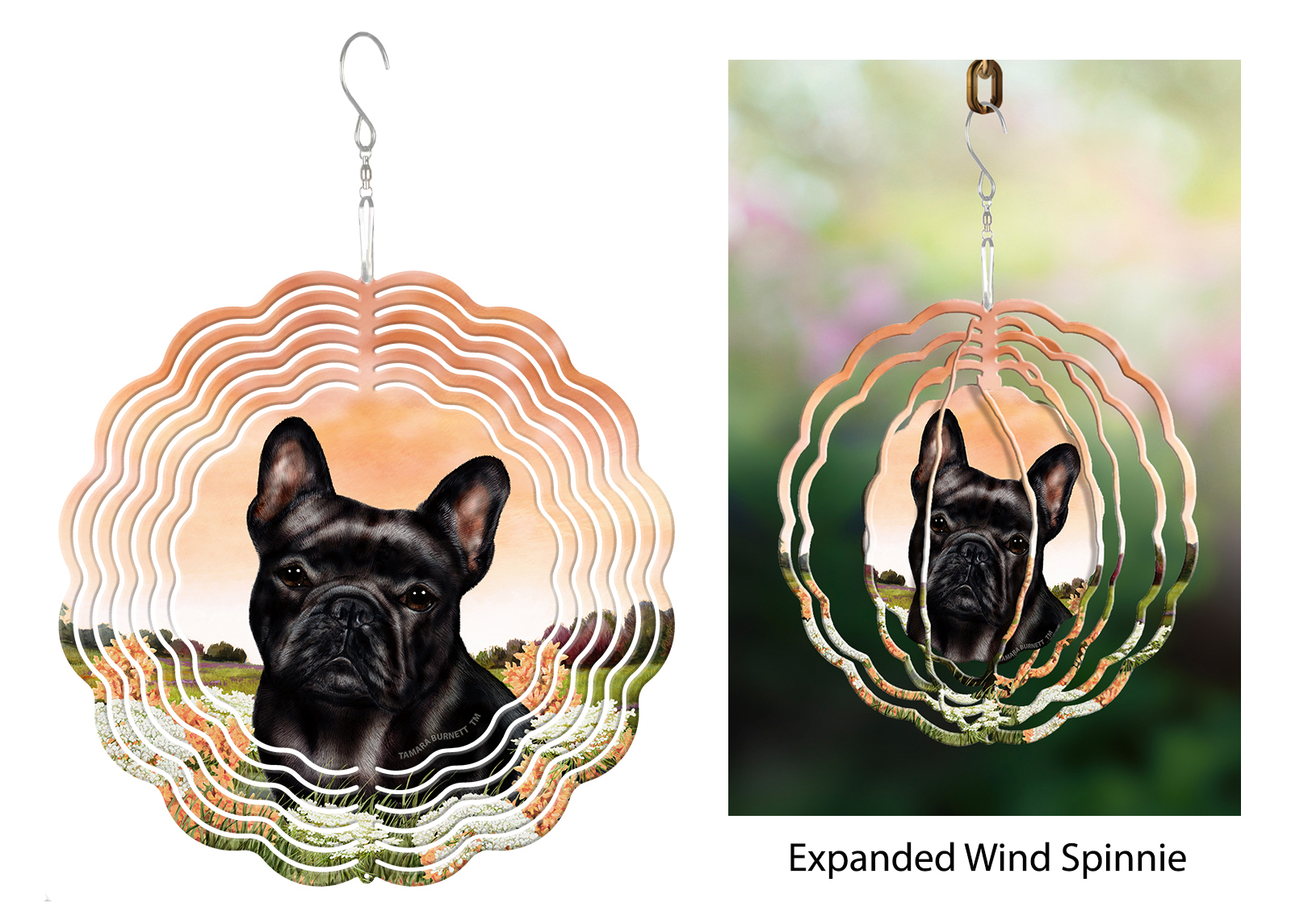 French Bulldog (Black) - Wind Spinner | Pet Gifts USA