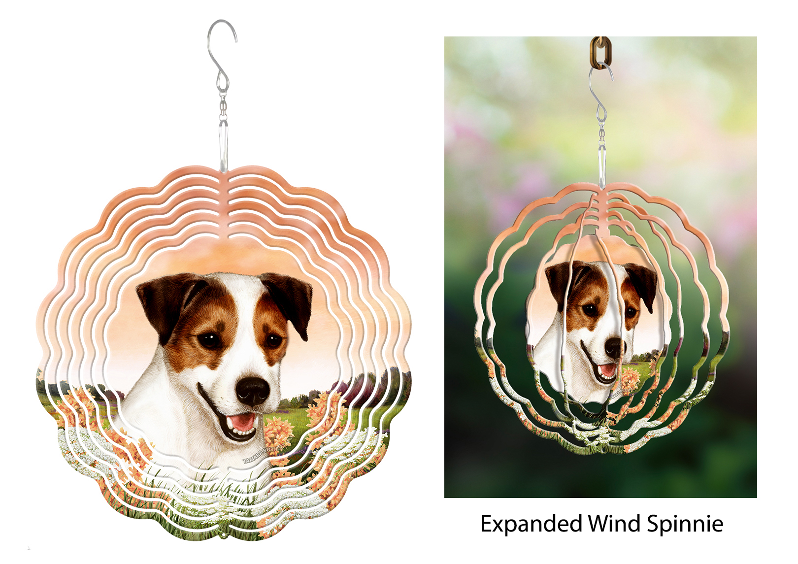 Jack Russell Terrier (Tri-Color) - Wind Spinner | Pet Gifts USA
