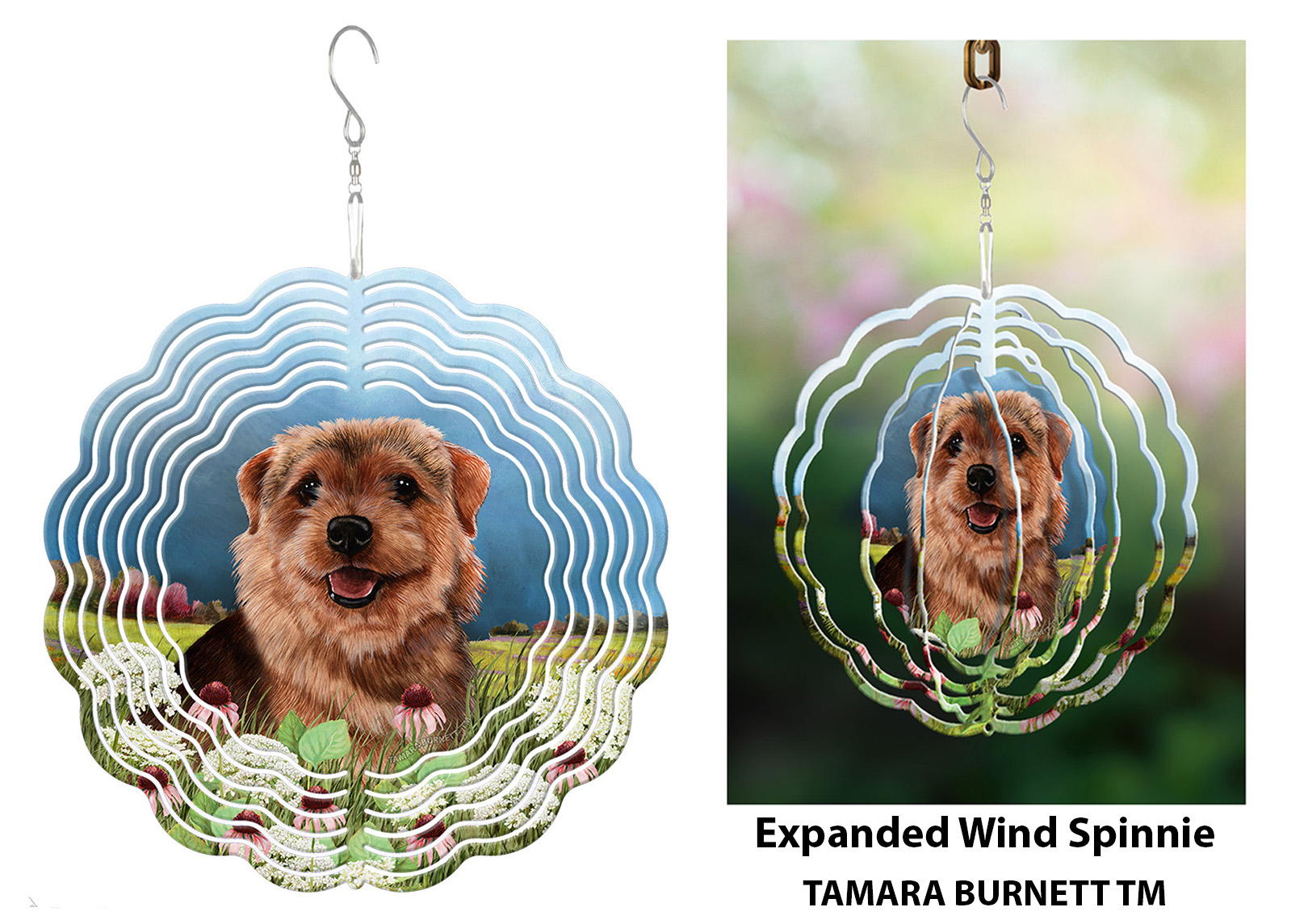 Norfolk Terrier Grizzle - Wind Spinner | Pet Gifts USA