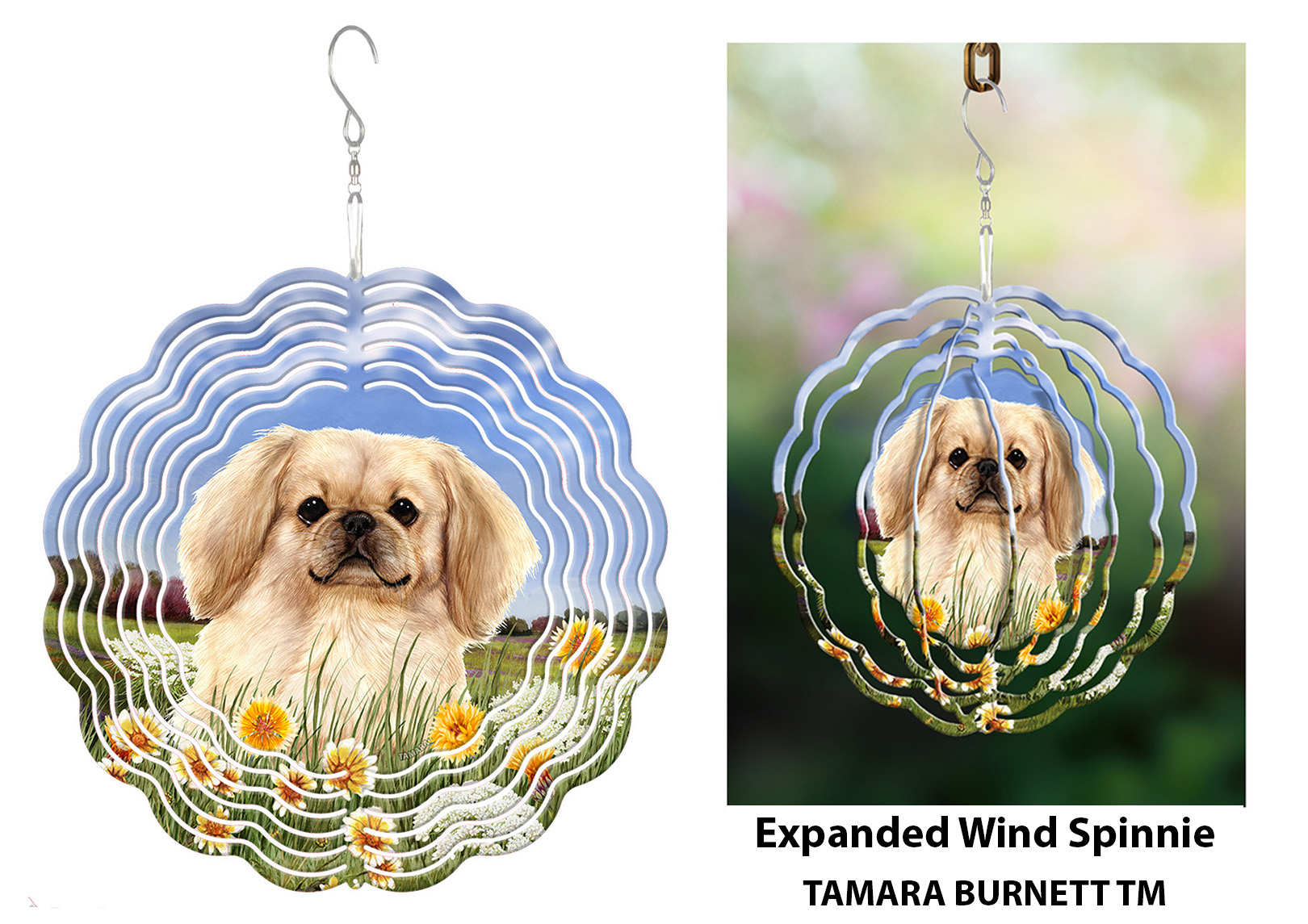 Pekingese Cream - Wind Spinner | Pet Gifts USA