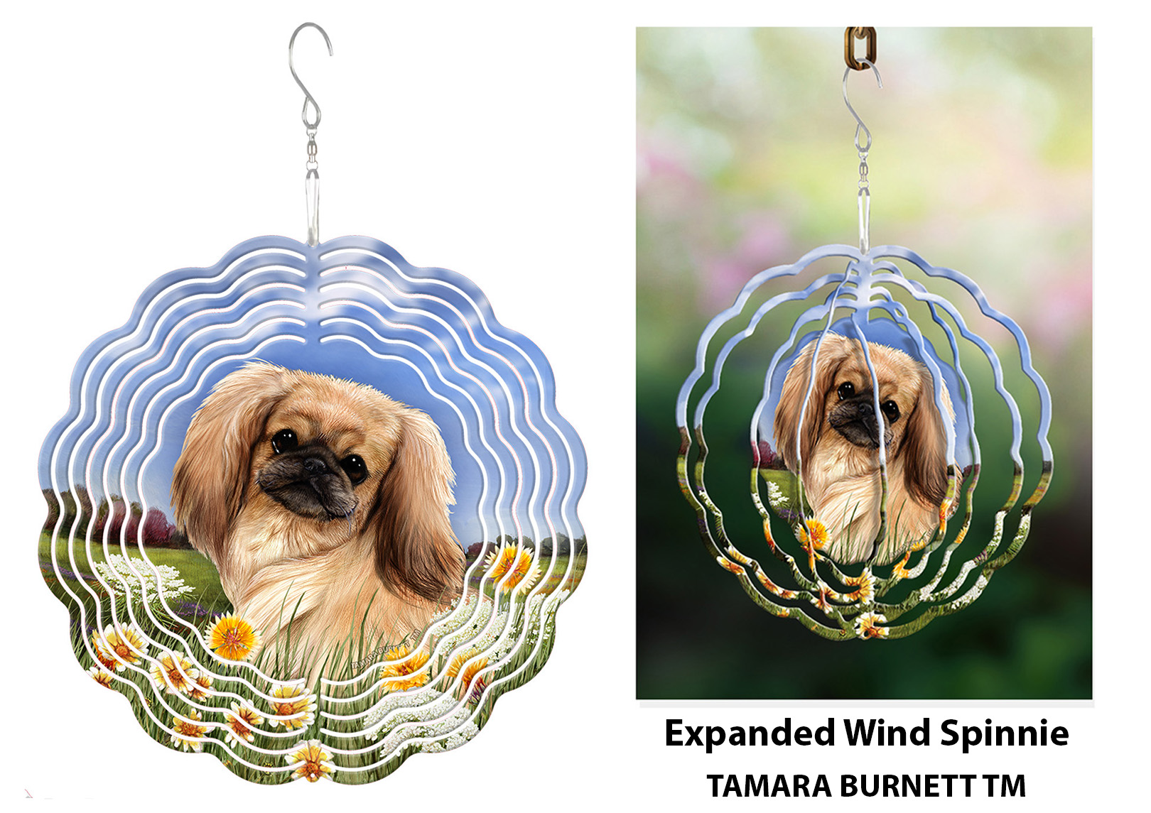 Pekingese Fawn Sable - Wind Spinner | Pet Gifts USA